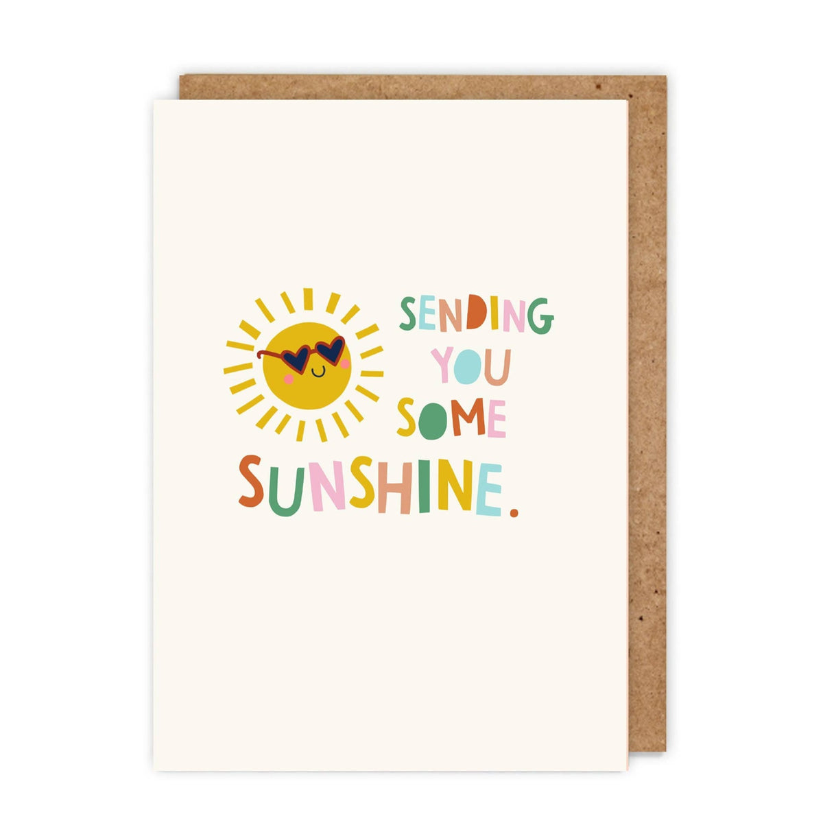 Sending you Some Sunshine encouragement Greetings Card – Eclectic Gift Shop