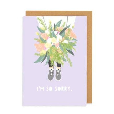 I'm So Sorry - flower bunch apology/ sympathy Greetings Card – Eclectic ...